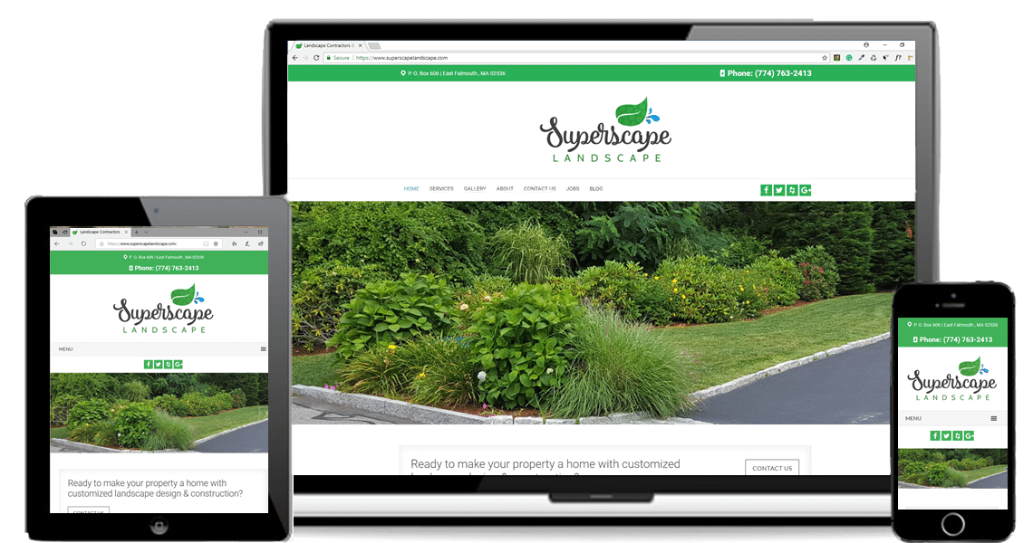 Superscape Landscape: Responsive Wordpress Website + Logo Design