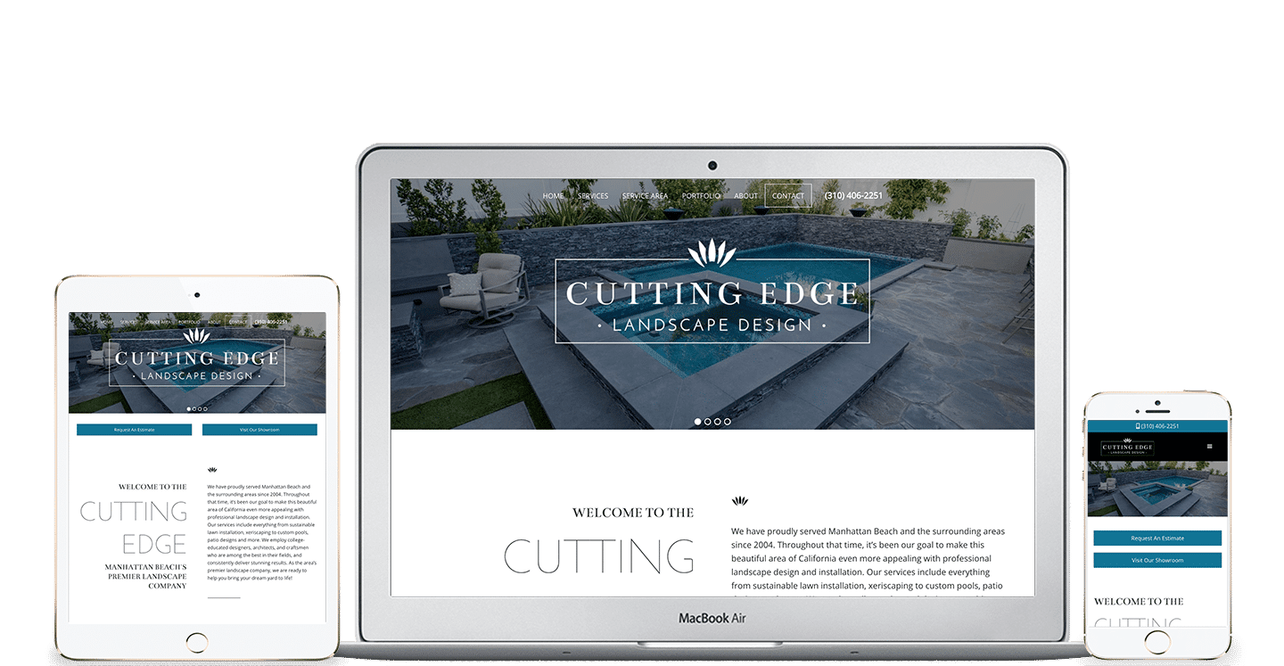 The Cutting Edge Landscape Design: WordPress Website Design